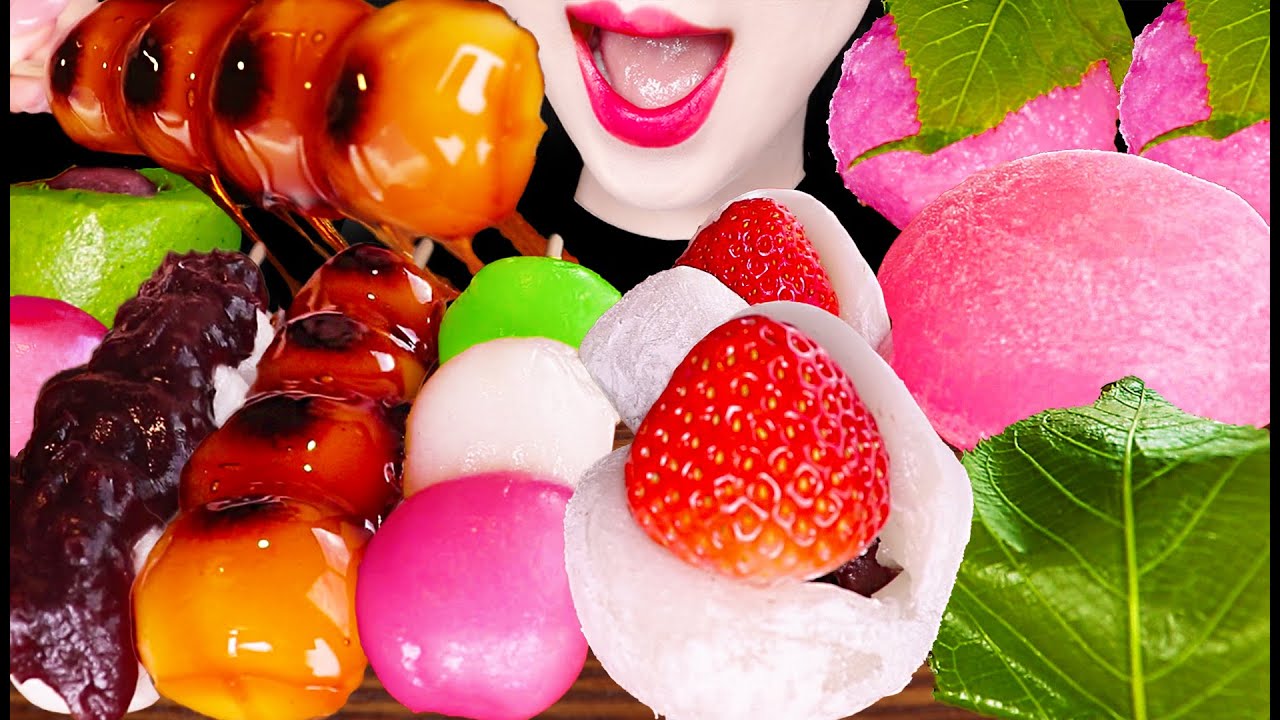 Asmr Japanese Mochi Snow Ball Dango 일본 편의점 모찌 당고 먹방 Mukbang Youtube