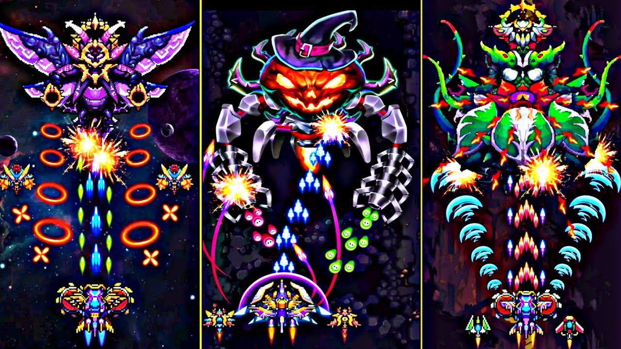 Galaxiga all bosses gameplay (Hard mode) - YouTube