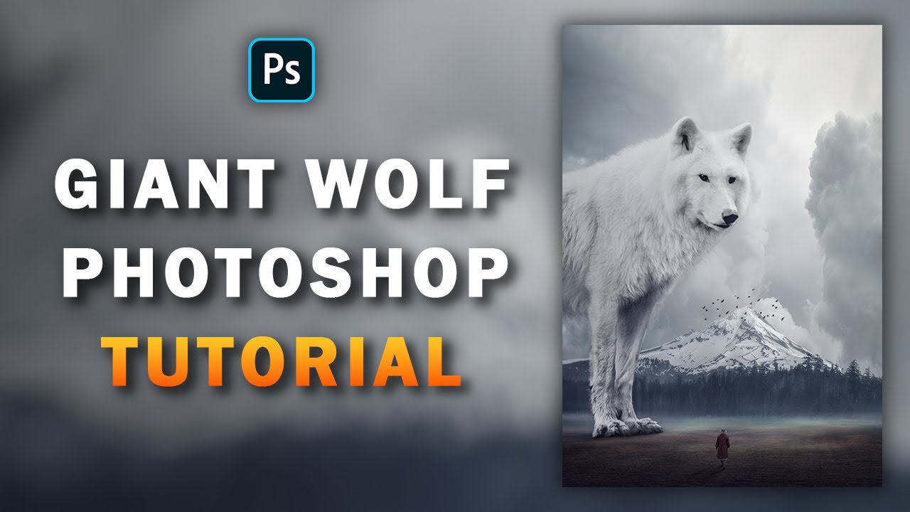 Giant Wolf Photoshop Tutorial | Fantasia Art - YouTube