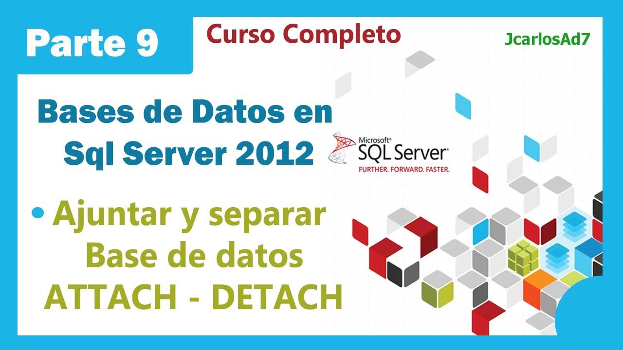 Separar y adjuntar Base de datos Sql Server 2012 (9-35) Bases de Datos en Microsoft Sql Server ...