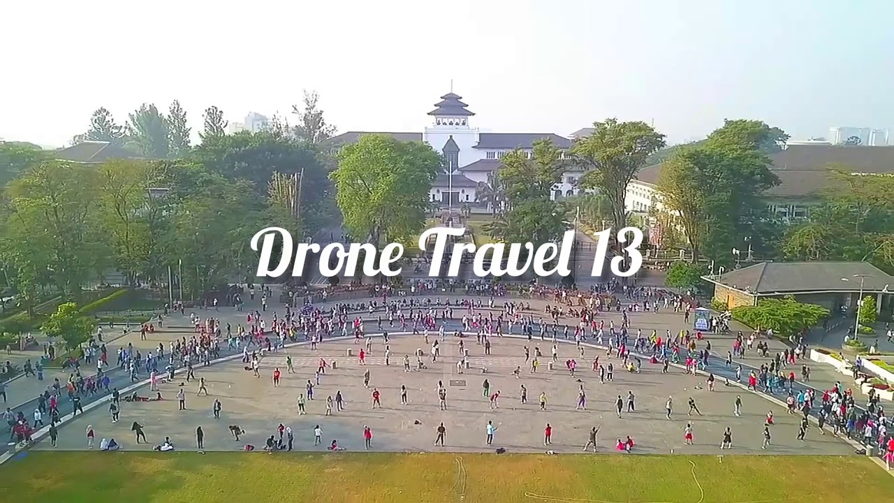 Aerial View Lapangan Gazibu Bandung - YouTube