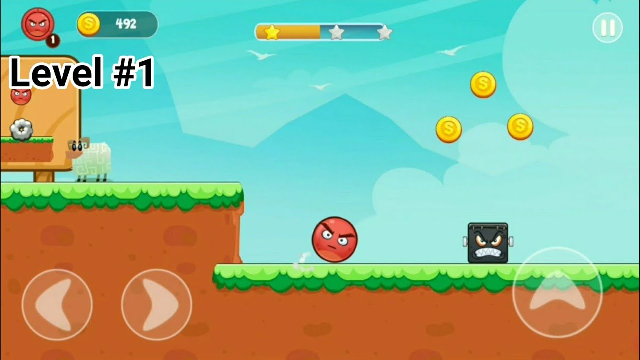 Angry Red Ball ( Level #1)😈😈😈😈😈😈 - YouTube