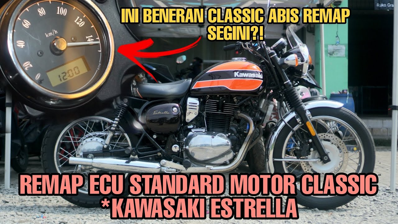 REMAP ECU STANDARD MOTOR CLASSIC KAWASAKI ESTRELLA W250 - YouTube
