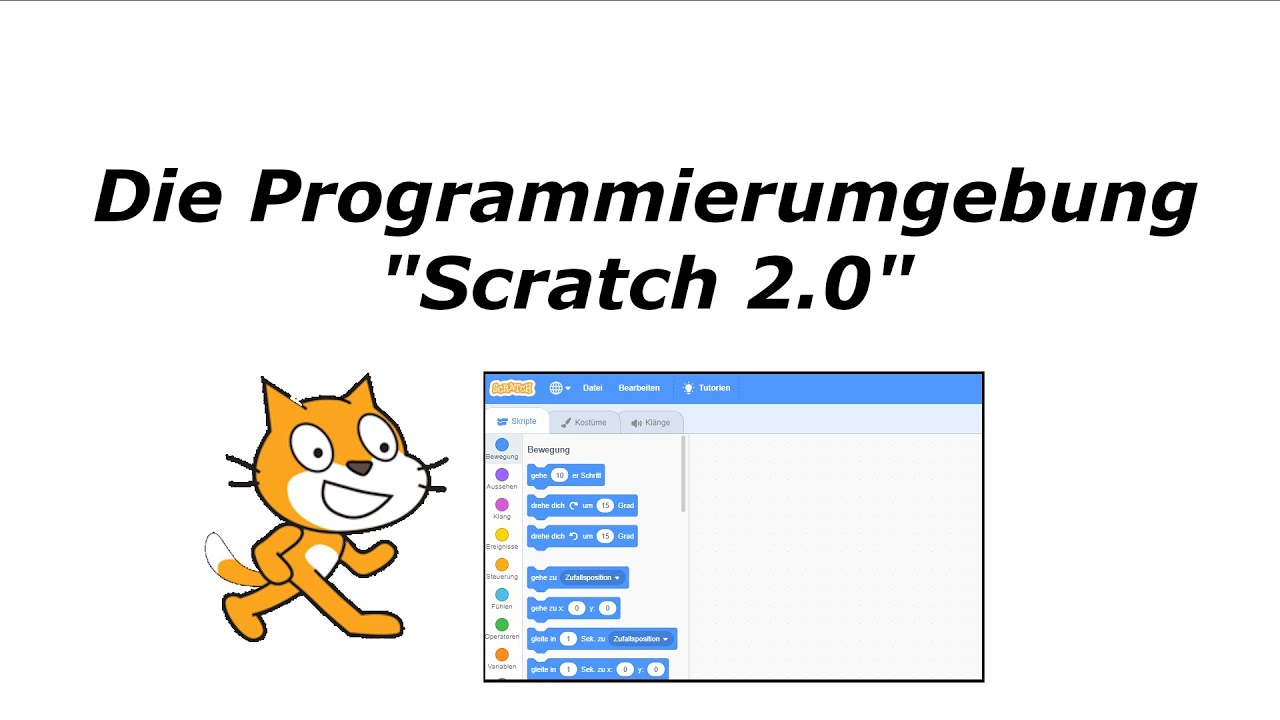Die Programmierumgebung Scratch - YouTube