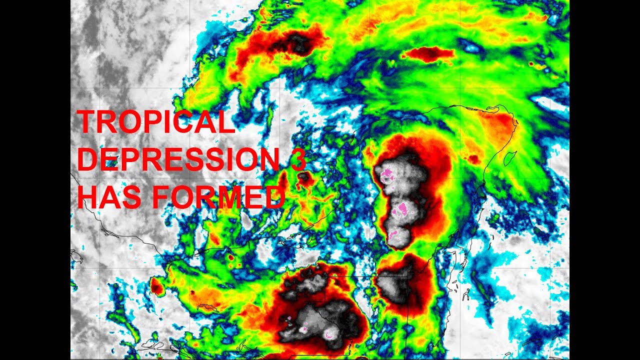 Tropical Depression 3 Update Weather Review #2 - YouTube