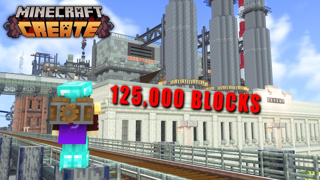 I Built THE BIGGEST Factory in Minecraft Create Mod - YouTube