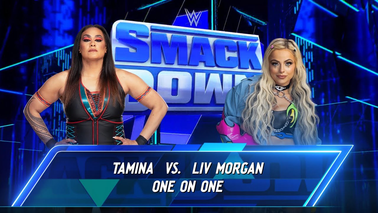 WWE 2K24 | SMACKDOWN UNIVERSE | TAMINA VS LIV MORGAN - YouTube