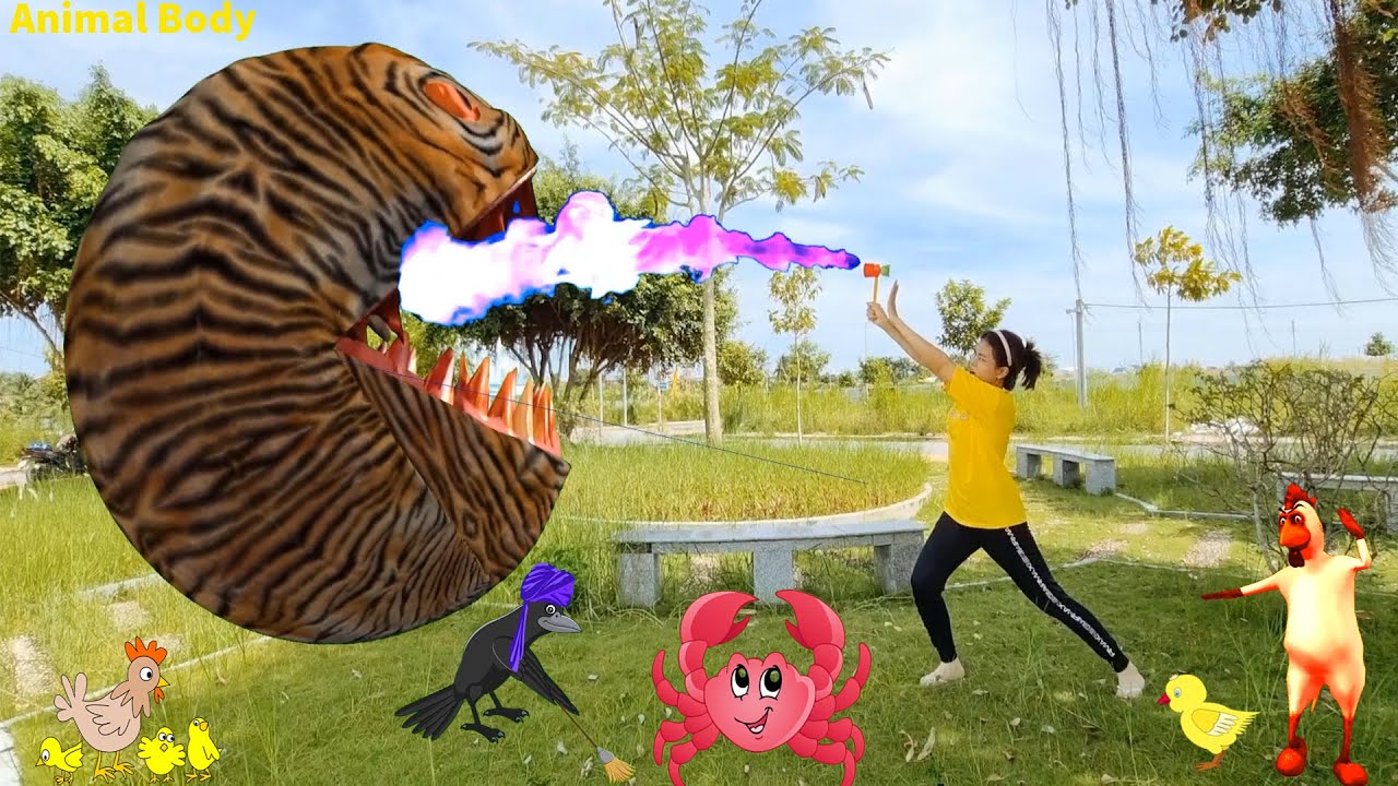 Feed the giant crab and fight with Pacman to rescue Minion and the ...