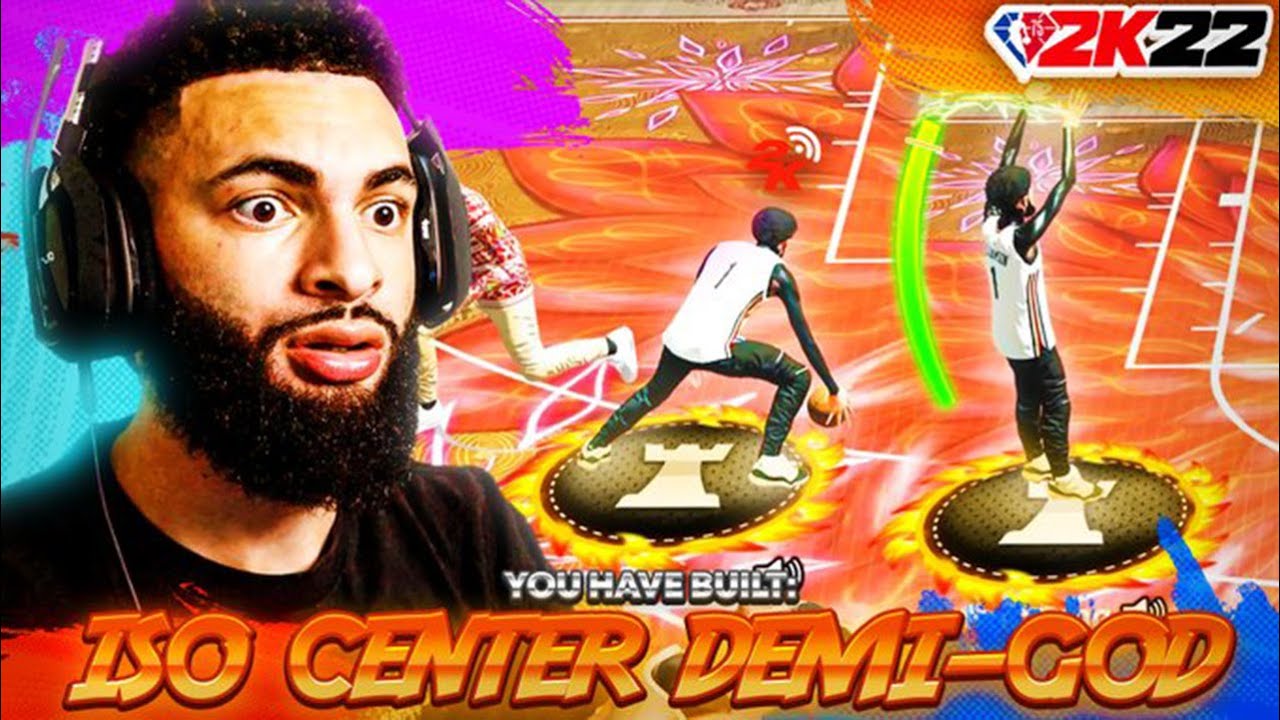 HOW TO MAKE THE BEST ISO CENTER BUILD IN NBA 2K22!!! DEMIGOD PLAYGLASS ...