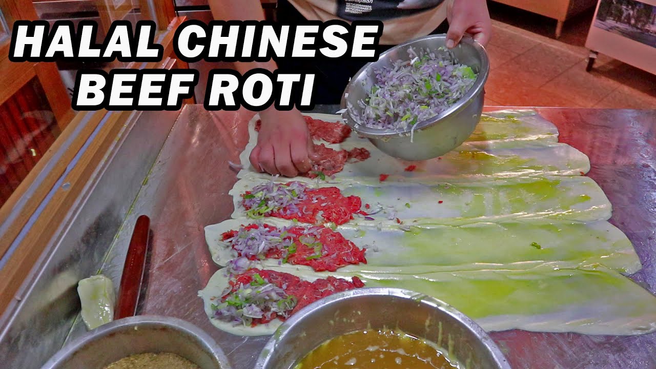 $1 Malaysian Street Food, Mon Chinese Beef Roti Bukit Bintang - YouTube