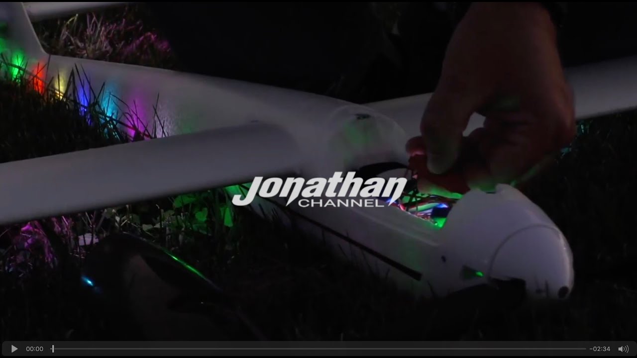 E-flite Night Radian FT 2.0m BNF Basic with AS3X and SAFE Select - YouTube