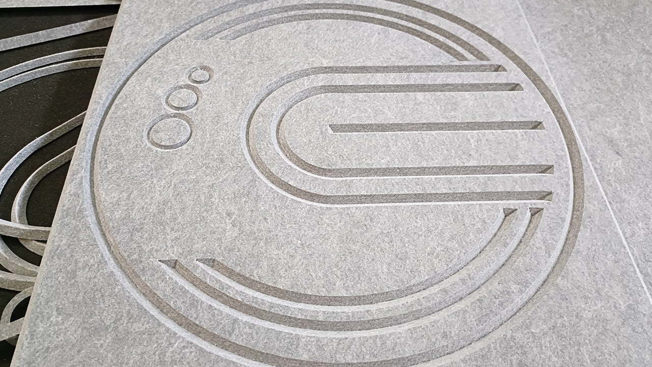 CNC Grooving Polyester Fiber Acoustic Panel Machine - YouTube