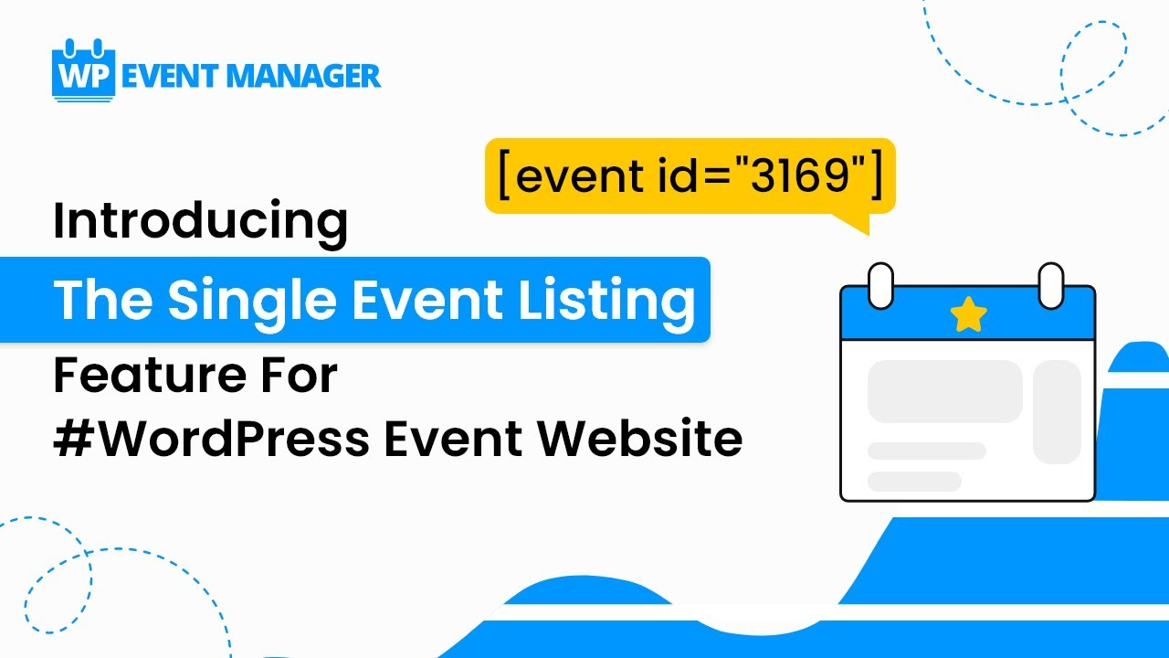 Introducing The Single Event Listing Feature for #WordPress Event ...