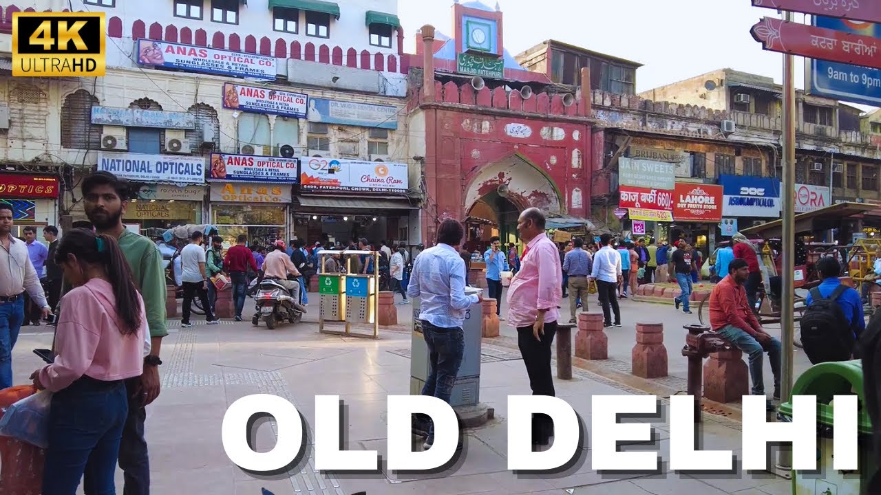 Walking Through Old Delhi's Revitalized Chandani Chowk: A Colorful 4K ...