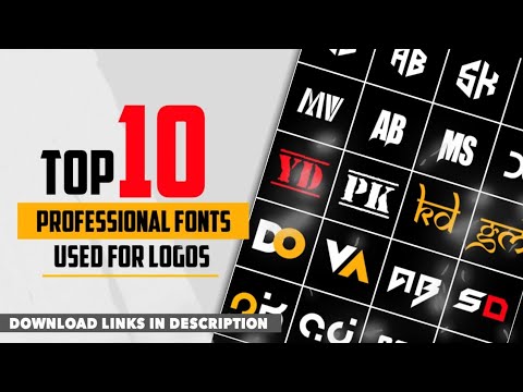 Top 10 Letter Logo Design Fonts | Free Fonts Pack Download - YouTube