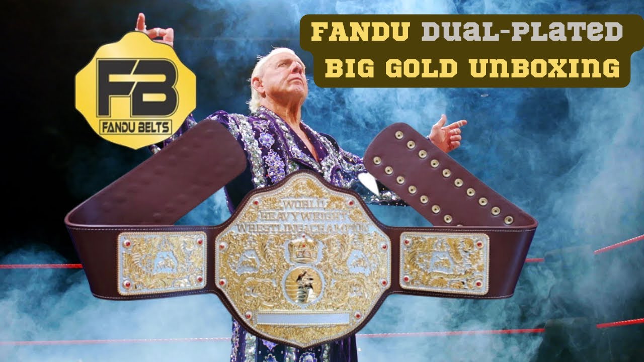 Fandu Belts Dual-Plated Big Gold Belt Unboxing - YouTube