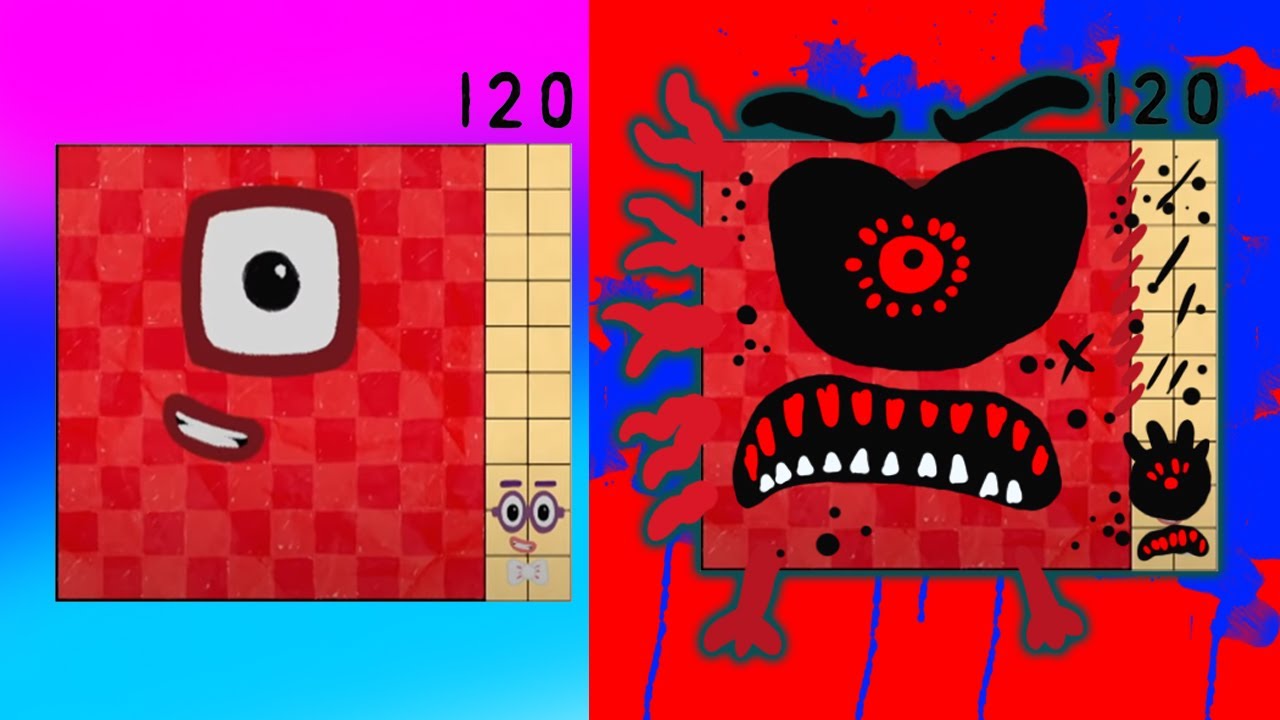 Numberblocks 0 to 1 Trillion Jumpscares The Biggest Numbers 120 HORROR ...