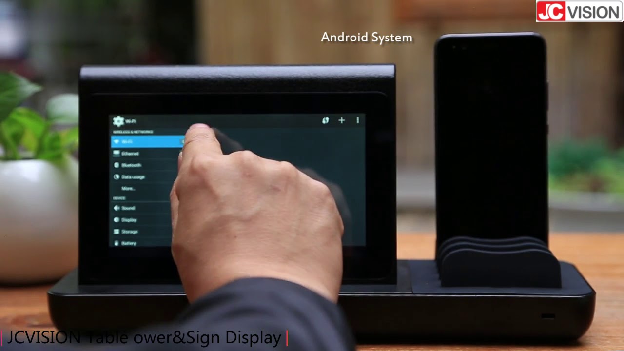 JCVISION Powersign Table Display Demo-5 - YouTube