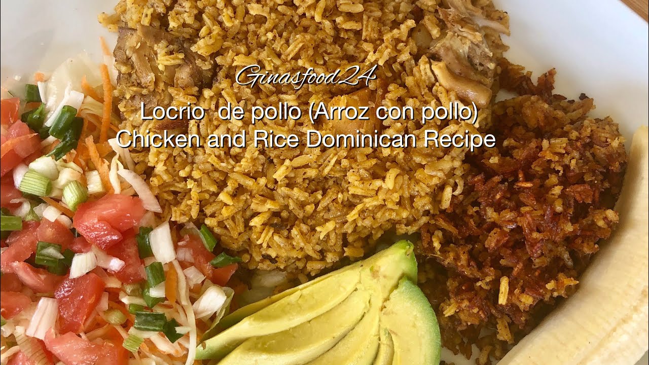 Arroz con pollo (locrio de pollo) Chicken and Rice Dominican Recipe ...