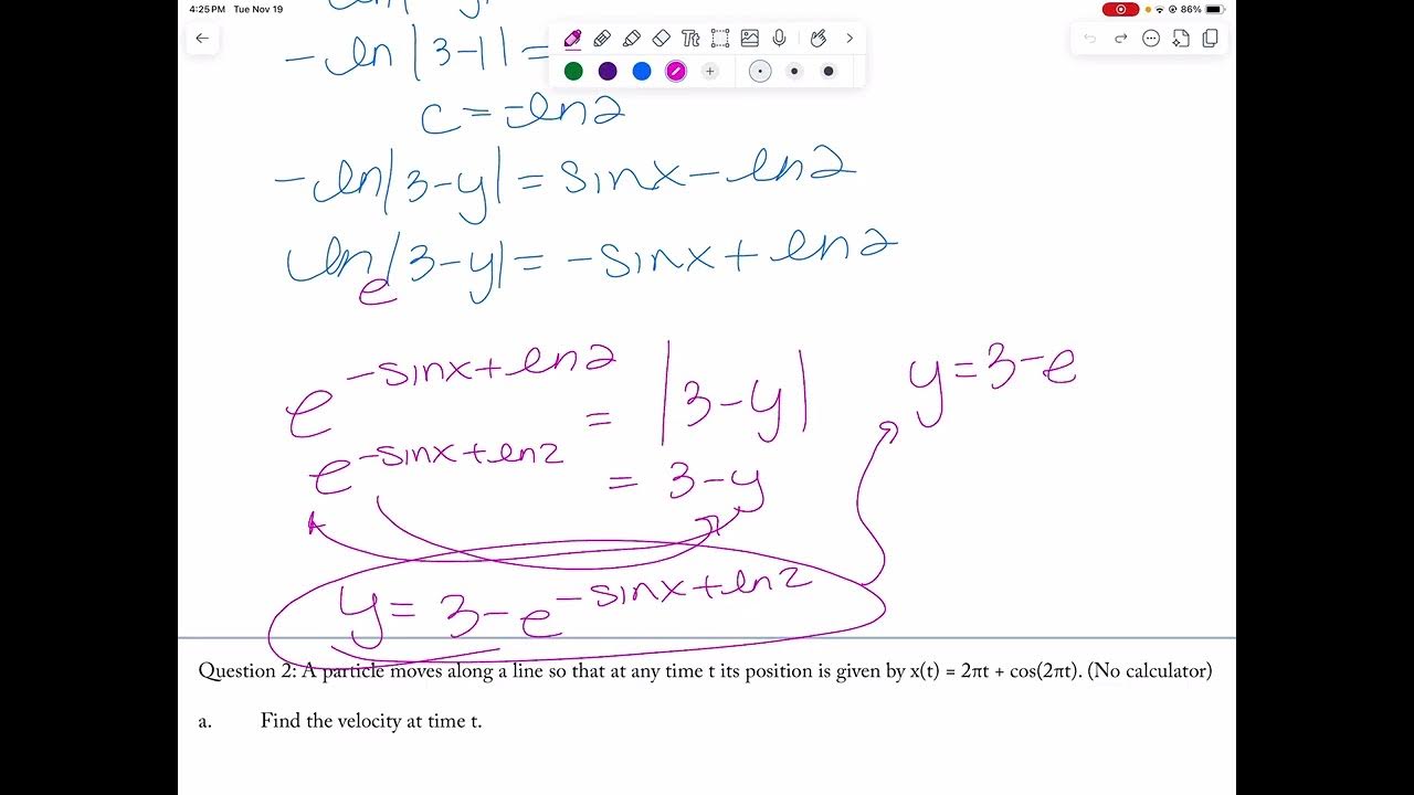 AP Calc Applications of Integrals Review #2 2024 - YouTube