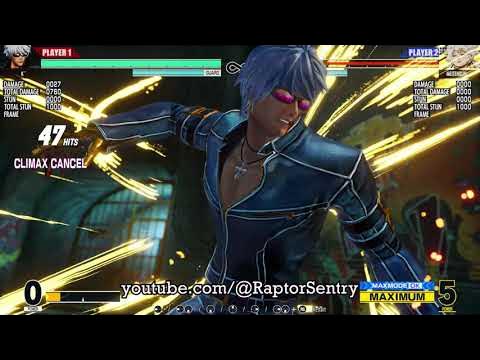 KOF XV K' Quick Max x2 Stun TOD 100% 92 Hit Corner Combo (No Blue Max) - YouTube