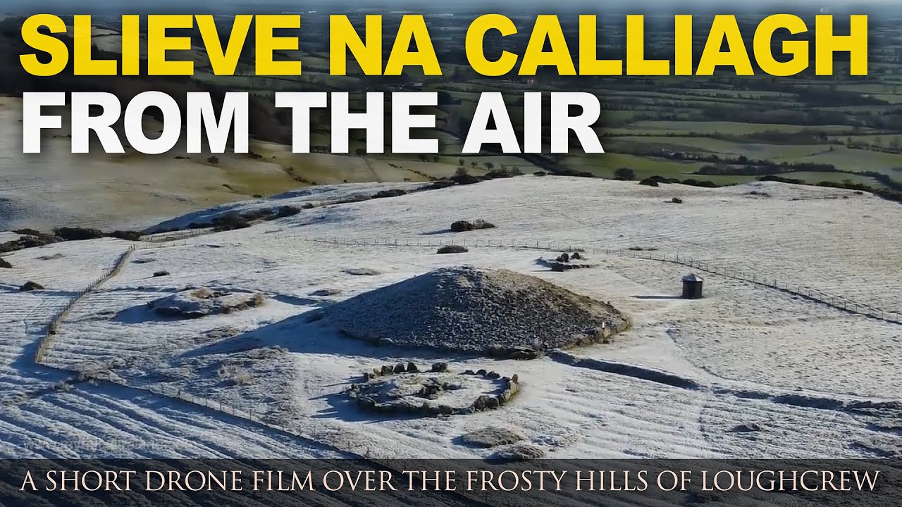Cairn T and the Loughcrew cairns covered with frost - YouTube
