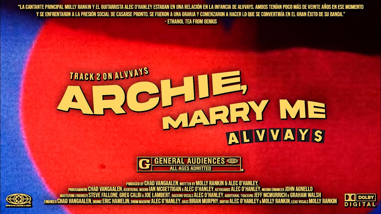 Alvvays - Archie, Marry Me (Sub. Español) - YouTube