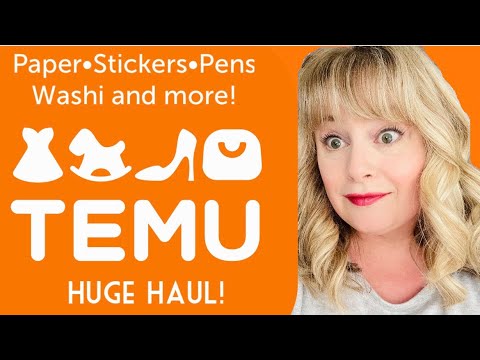 Temu Haul🛍️ • Stickers/Washi/Paper/ & Glue Book/Journal Supplies #temu ...