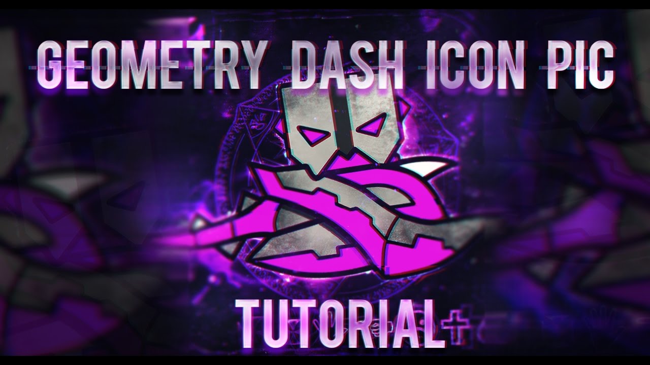 Simple Geometry dash Icon Pic Tutorial - YouTube