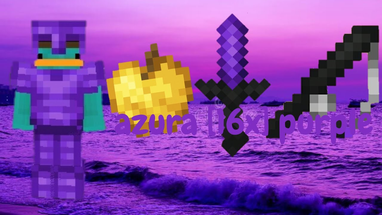 azura [16x] purple by Kenoh | MCPE Ported by Unpredictable (Me) - YouTube