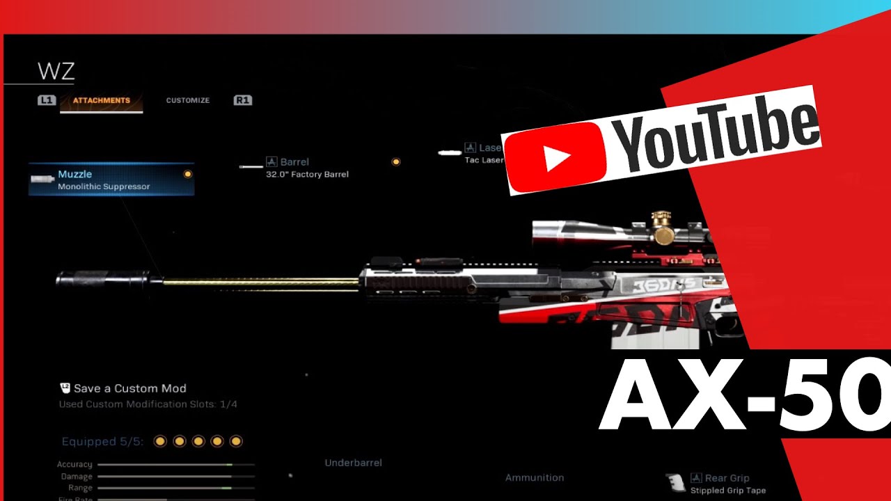 Call Of Duty AX 50 Awesome Sniper - YouTube