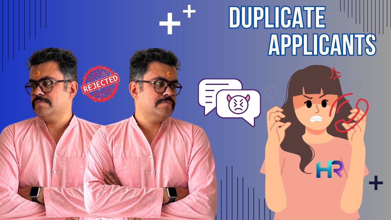Duplicate applicants for HR - YouTube