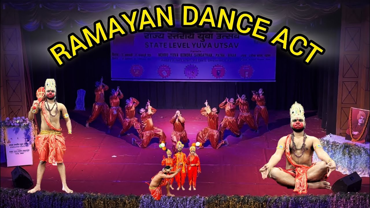 RAMAYAN DANCE ACT & aarambh hai prachand | Hanuman chalisa act ...