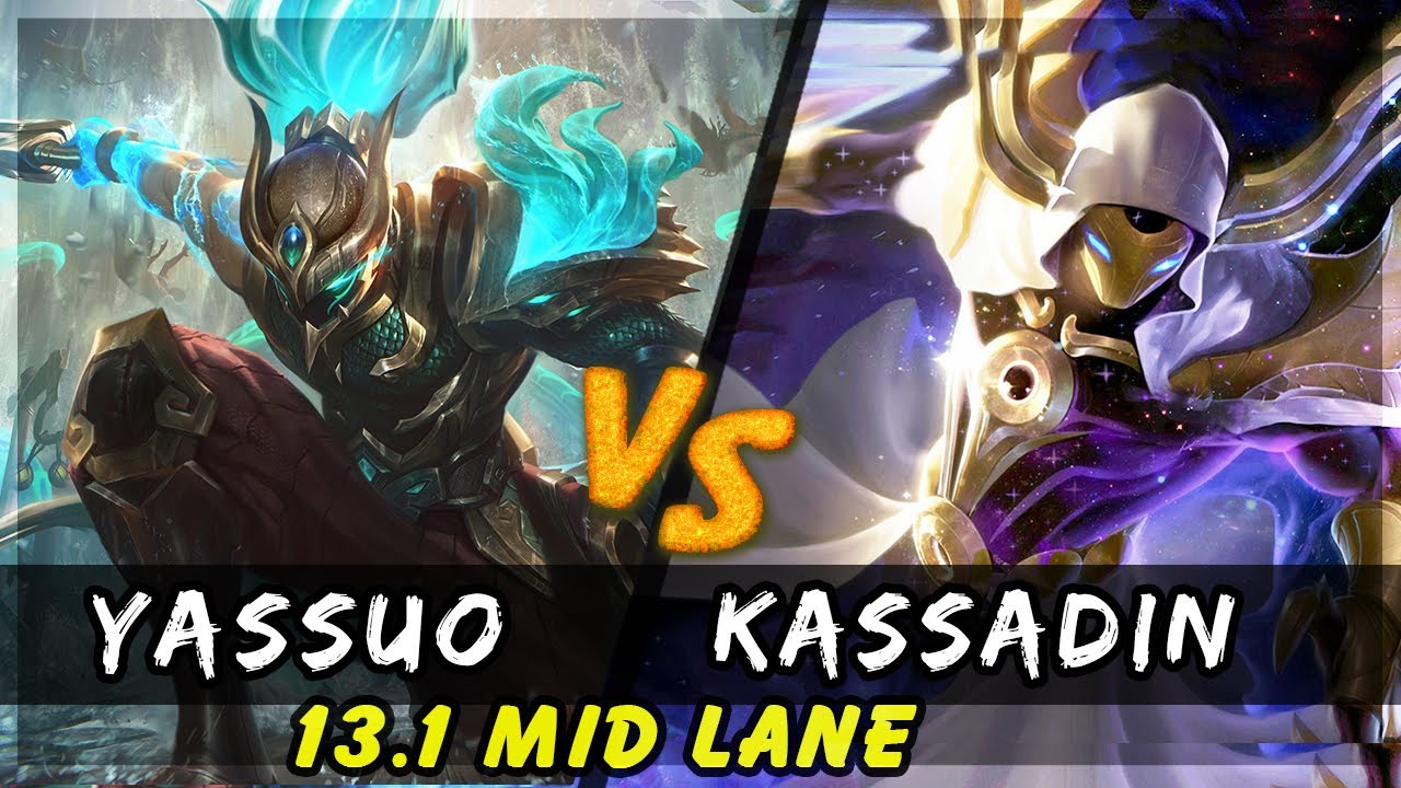 YASSUO - Yasuo vs Kassadin MID Patch 13.1 - Yasuo Gameplay - YouTube