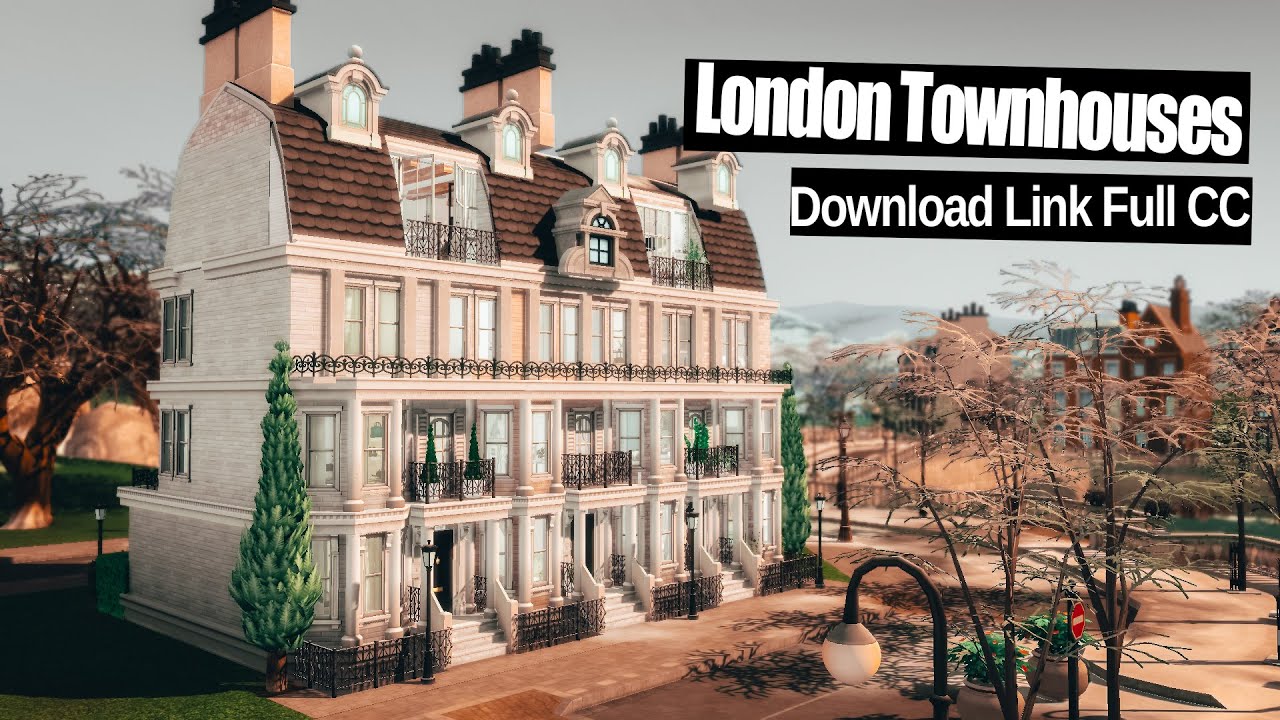 THE SIMS 4 REALISTIC LONDON Townhouse with Attic | Build | Part 4 ...