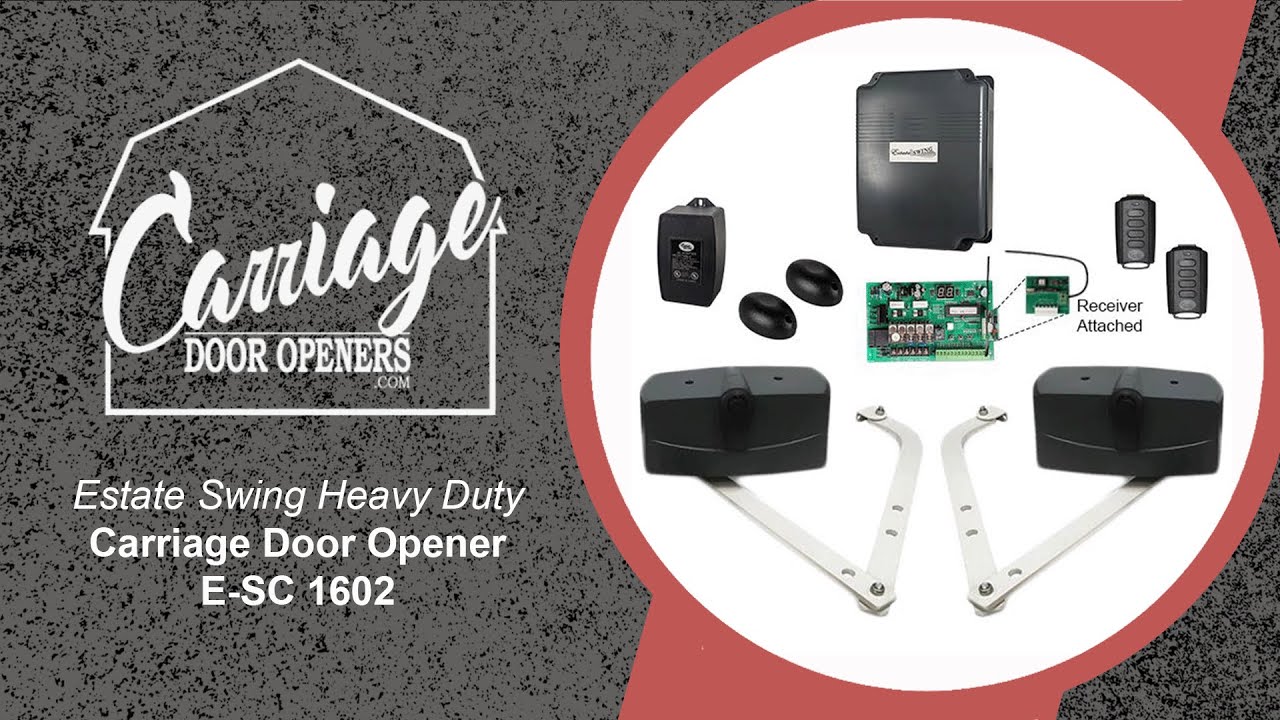 How To Operate Estate Swing ESC 1602 Heavy Duty Carriage Door Opener ...