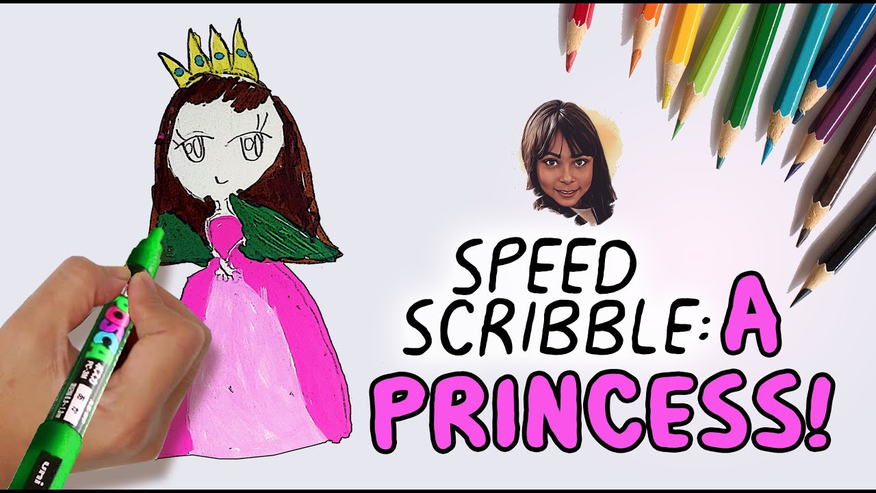 Speed Scribble - A Princess! - YouTube