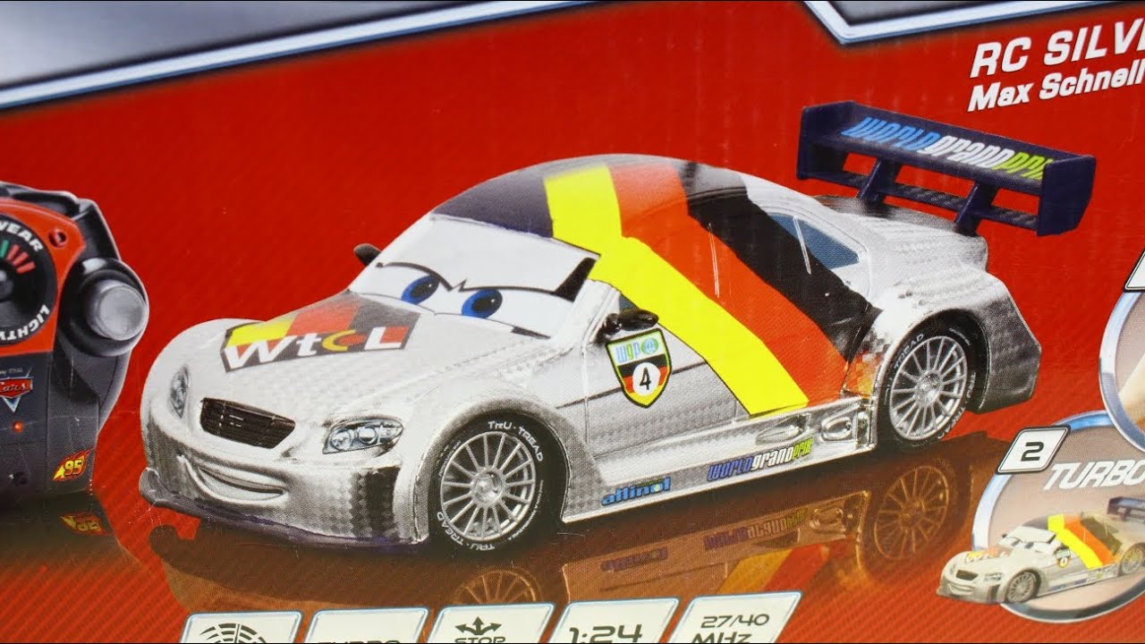 Max Schnell - RC Silver Turbo Racer - Cars - Disney Pixar - Dickie Toys ...