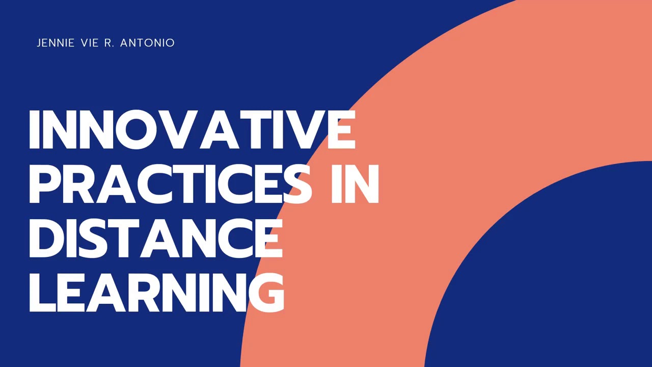 Innovative Practices in Distance Learning - YouTube