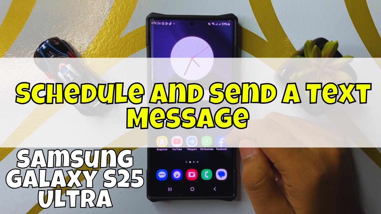 How to Schedule and Send a Text Message Samsung Galaxy S25 Ultra #new ...