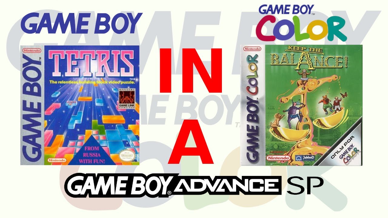 GameBoy & Color Games In A GameBoy Advance SP. How Do They Look? - YouTube