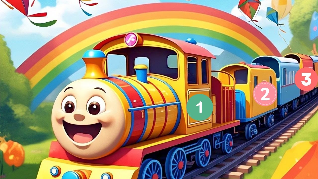 Magical Counting Train 🚂 | Fun Number Learning for Kids 1-10 | Baby ...