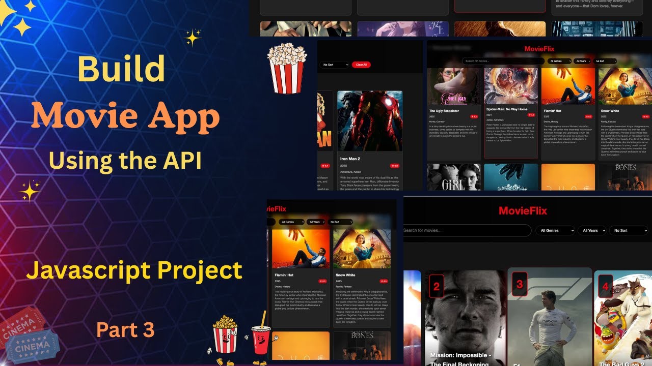 Build a Movie App with TMDB API | HTML + CSS + JavaScript (2025) - YouTube