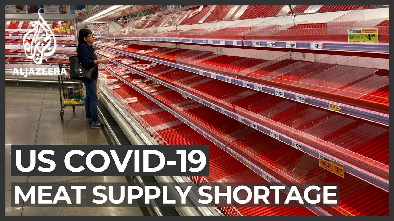 Coronavirus: US meat processing plants forced to close - YouTube