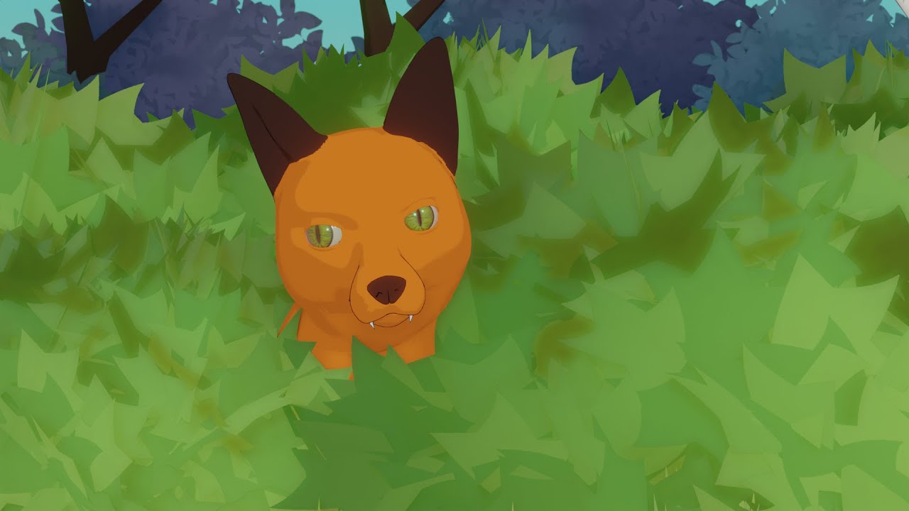 Fox animation 2D style in Blender - YouTube