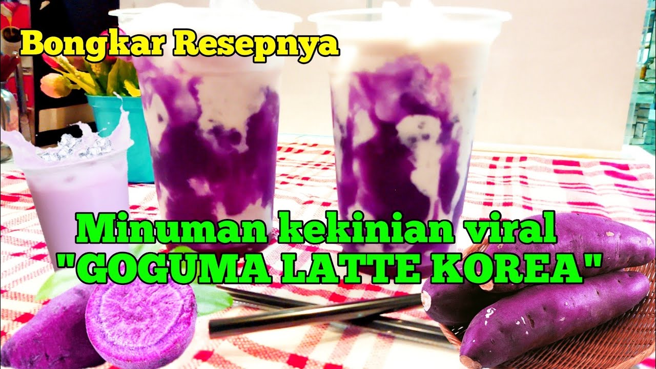 Minuman Kekinian viral goguma latte korea - YouTube