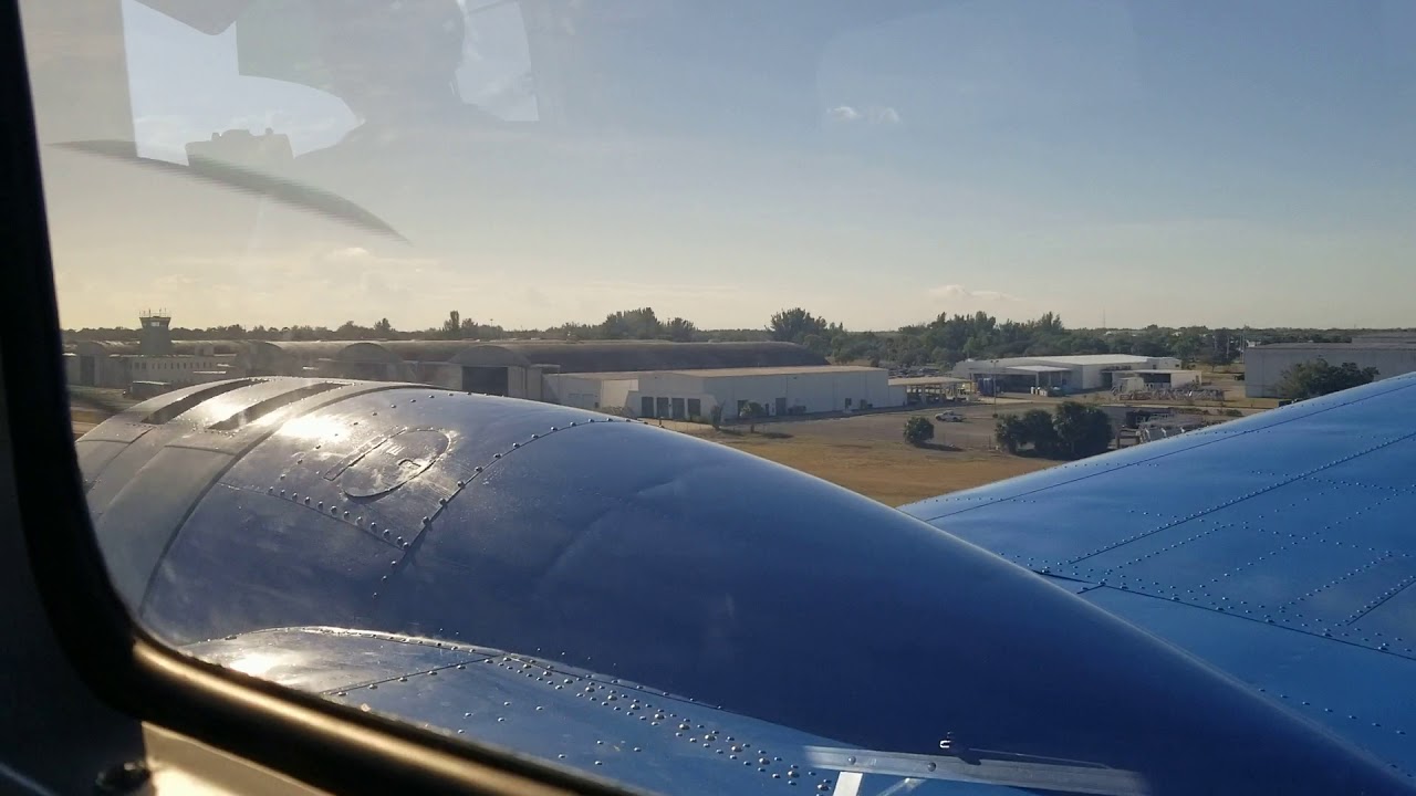 Stuart air show beech 18 flyover - YouTube