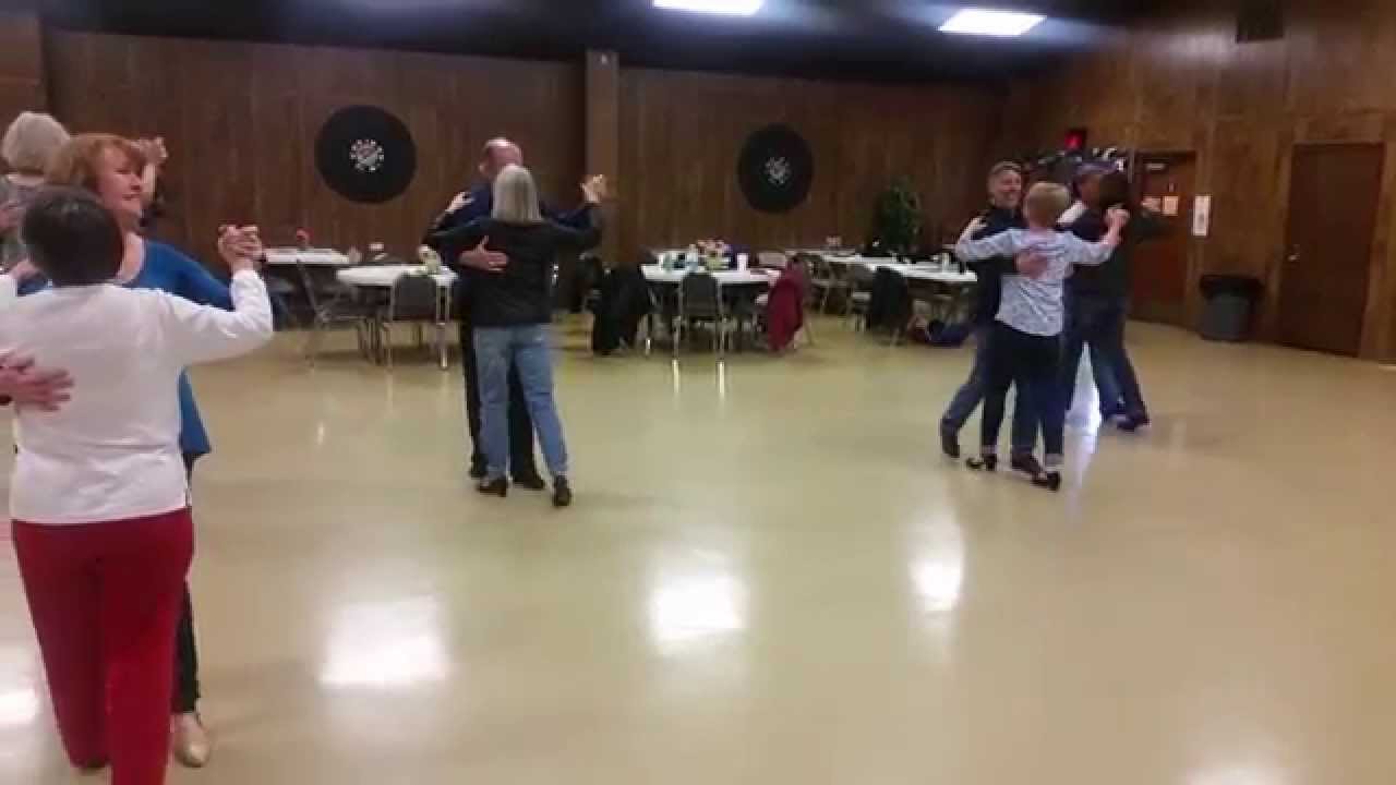 Foxtrot, box step, promenade + left turn - YouTube