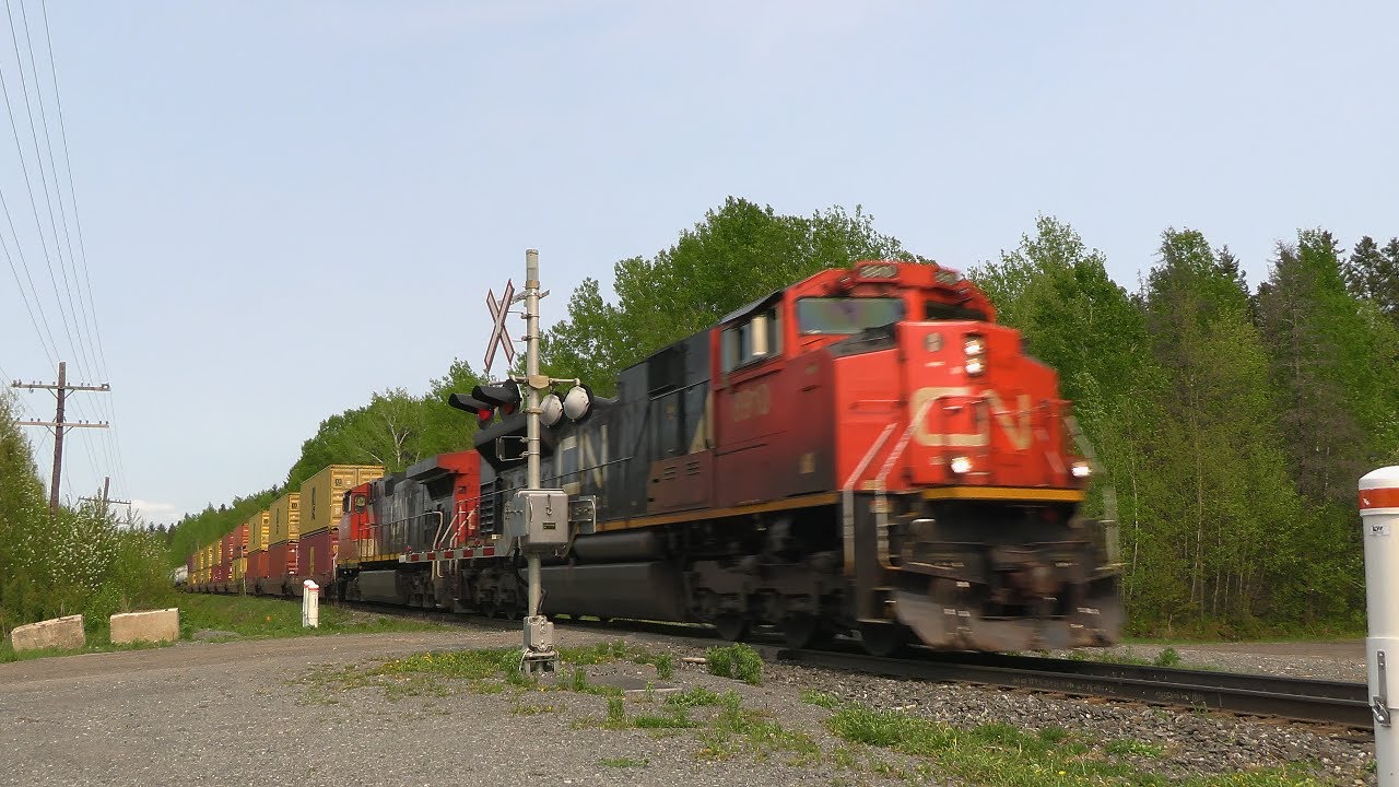 CN 401 avec CN 8910 a Manseau/Qc 19 mai 2023 - YouTube