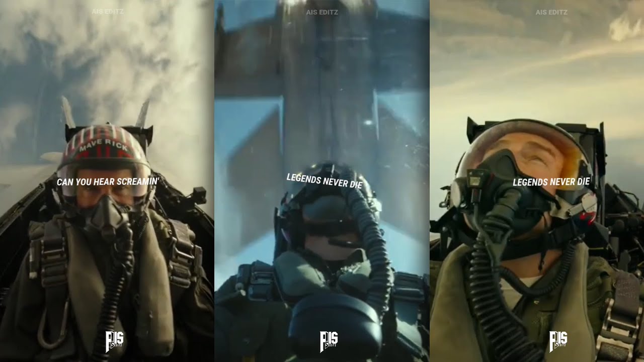 Top Gun Maverick Edit | Tom Cruise | Legends Never Die | HD WhatsApp ...